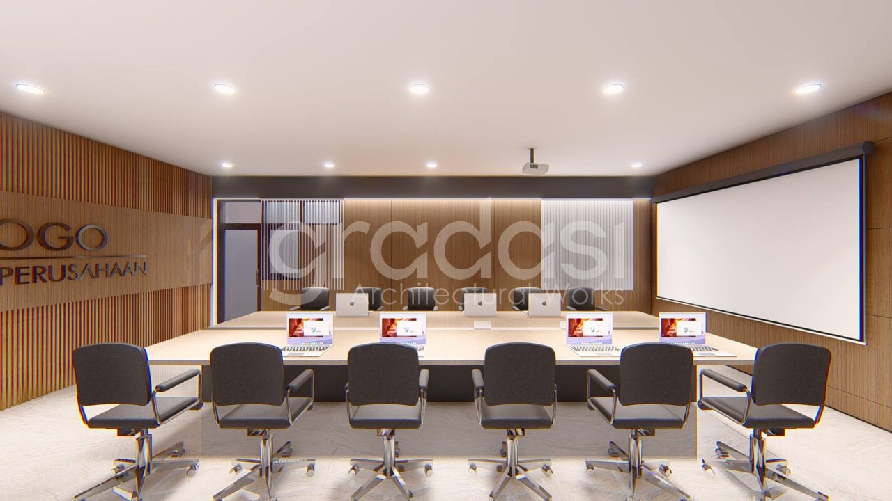Desain Arsitek Interior Ruang Rapat Kantor BMKG | Gradasi Studio