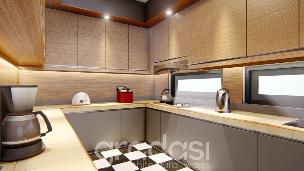 Konsep Desain Interior Kitchen Set | Gradasi Studio