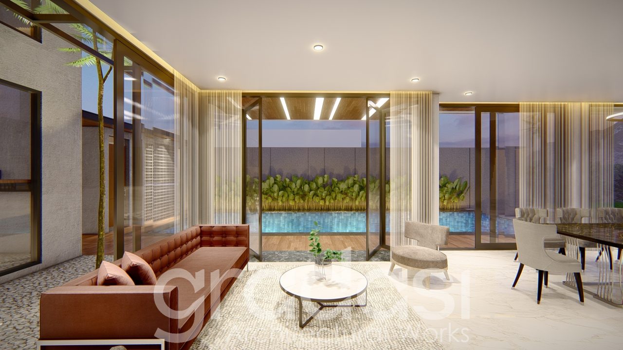 Konsep Desain Interior & Tangga Mas Feris Malang | Gradasi