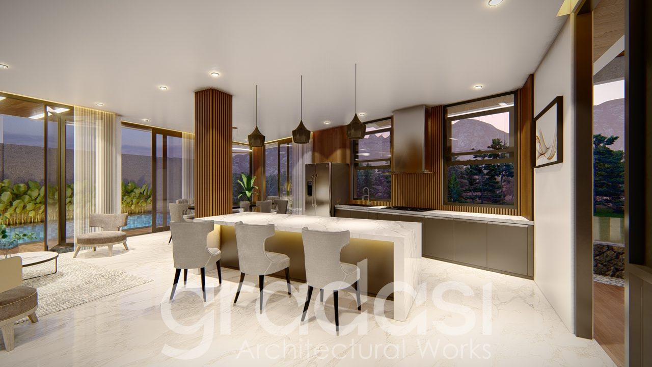 Konsep Desain Interior & Tangga Mas Feris Malang | Gradasi