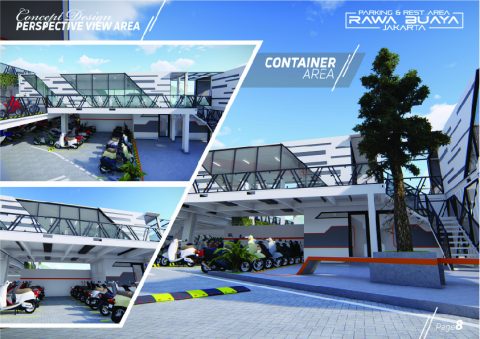 Konsep Desain Parking & Rest Area Rawa Buaya Jakarta