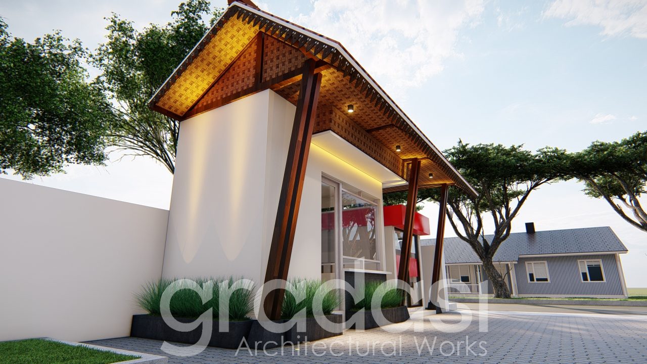 Konsep Desain Pos Jaga BPKAD Banyuwangi | Gradasi Studio
