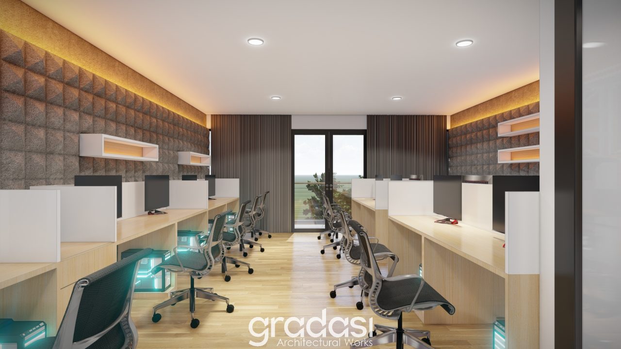Desain Interior dan Fasad Game Center Jakarta Selatan