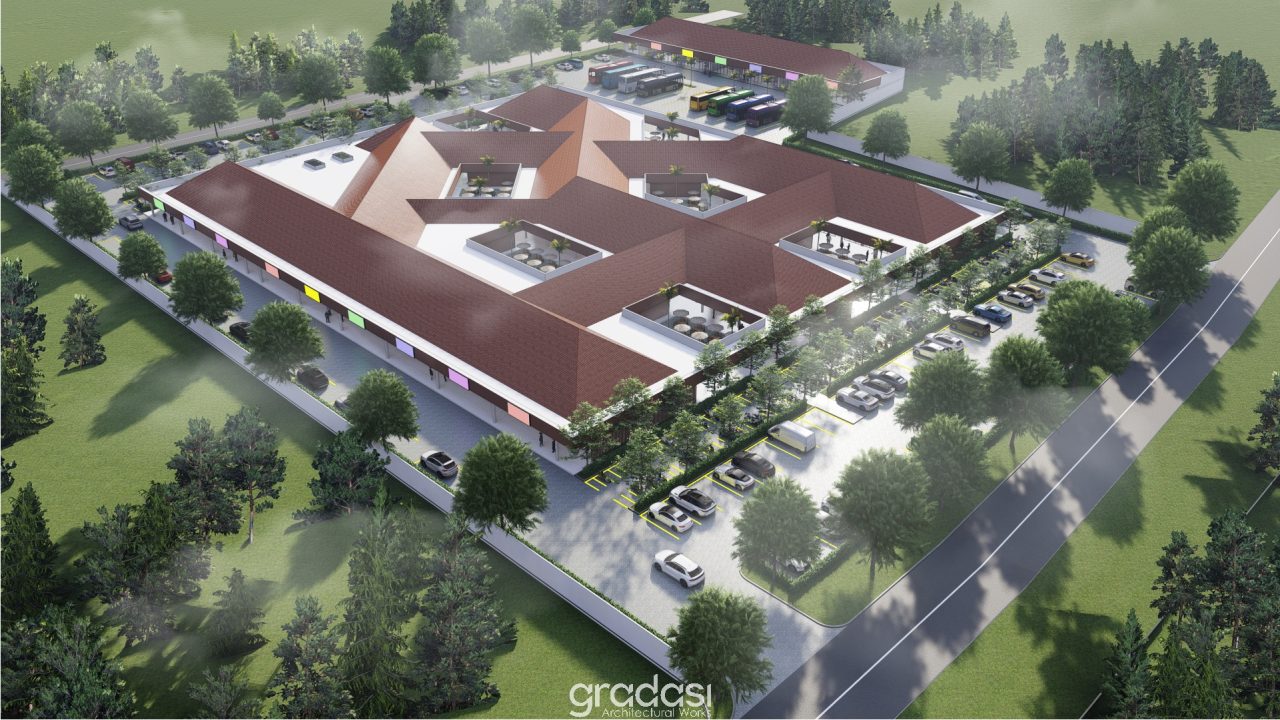 Site Plan Rest Area Banyuasin Sumatera Selatan | Gradasi Arsitek