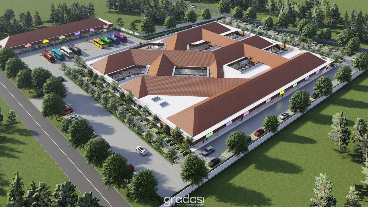 Site Plan Rest Area Banyuasin Sumatera Selatan | Gradasi Arsitek