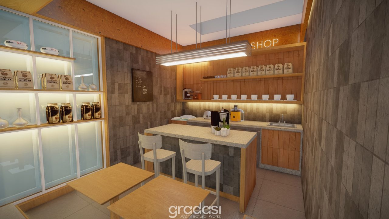 Interior Coffee Shop | Gradasi Studio